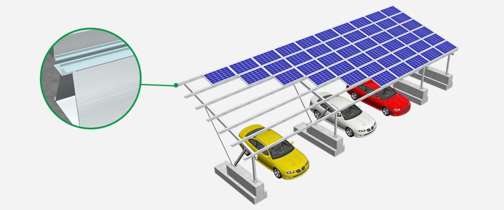 Waterproof Solar Carport PV System - Enerom