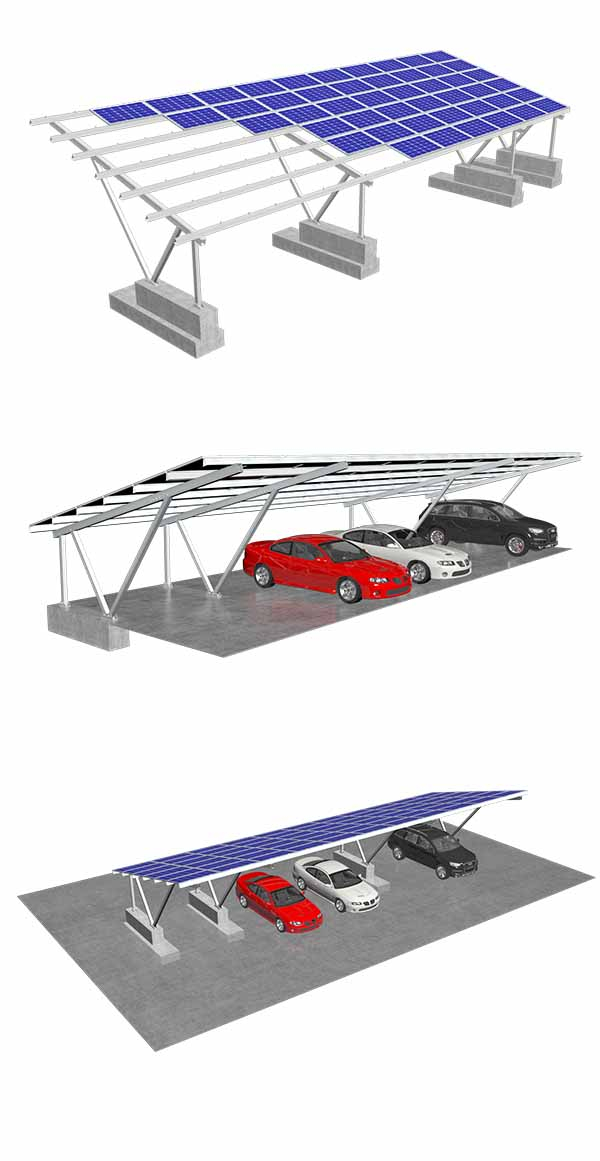 Waterproof Solar Carport PV System - Enerom