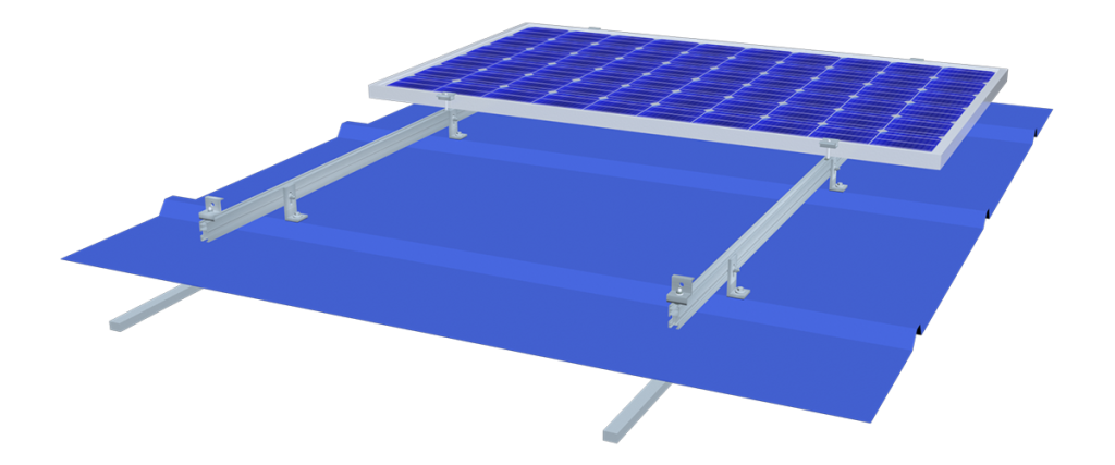 T-slot Rail H45 for Metal Roof PV Mounting System - Enerom